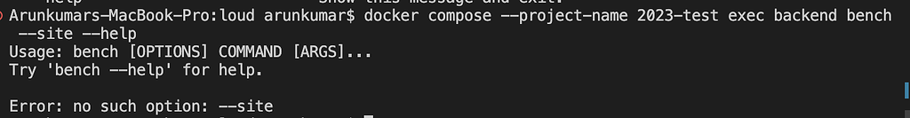 Bench Site Command Missing In Frappe Docker Custom App Using Castlecraft Custom Containers