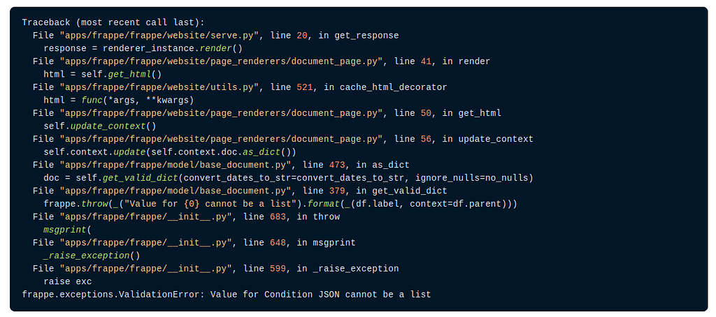 Validationerror When Navigating To Web Form Route With Postgres Frappe Forum