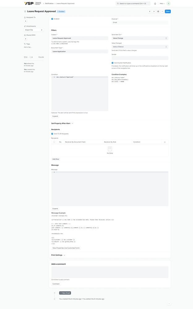 How to configure leave request notification? - Frappe HR - Frappe Forum How to configure leave request notification? - Frappe HR - Frappe Forum