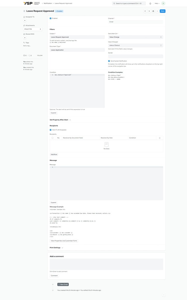 How to configure leave request notification? - Frappe HR - Frappe Forum