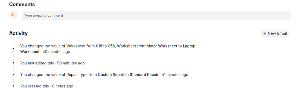 How to override Activity Data that display at the last of a form ...