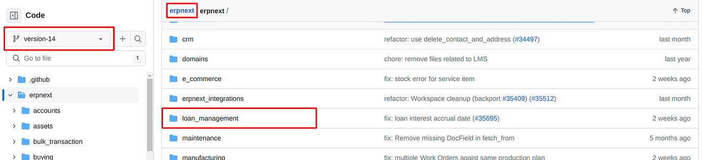 ERPNext V14 missing Loans module - Install / Update - Frappe Forum