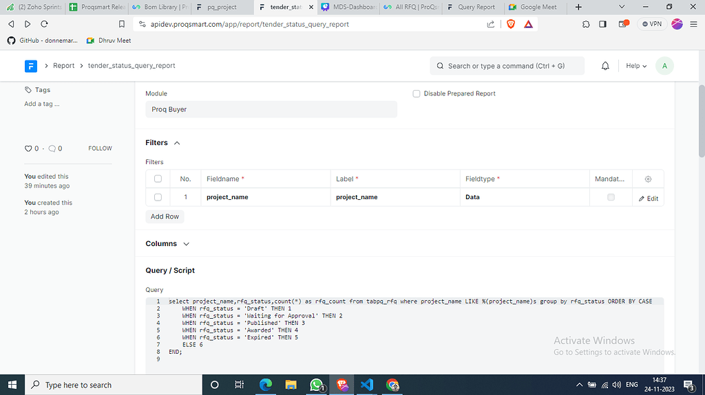Frappe Reports Filter Frappe Framework Frappe Forum
