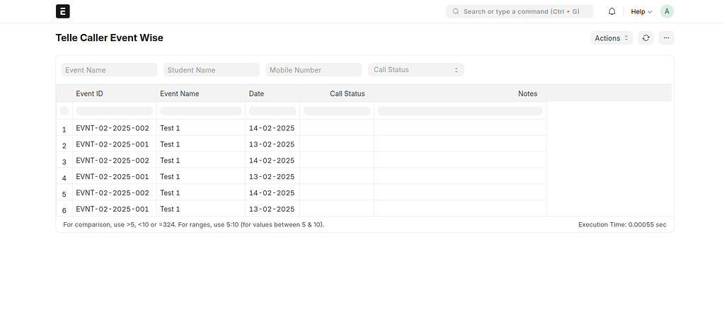 Show options for each cell of a specific column in script report - Customize ERPNext - Frappe Forum