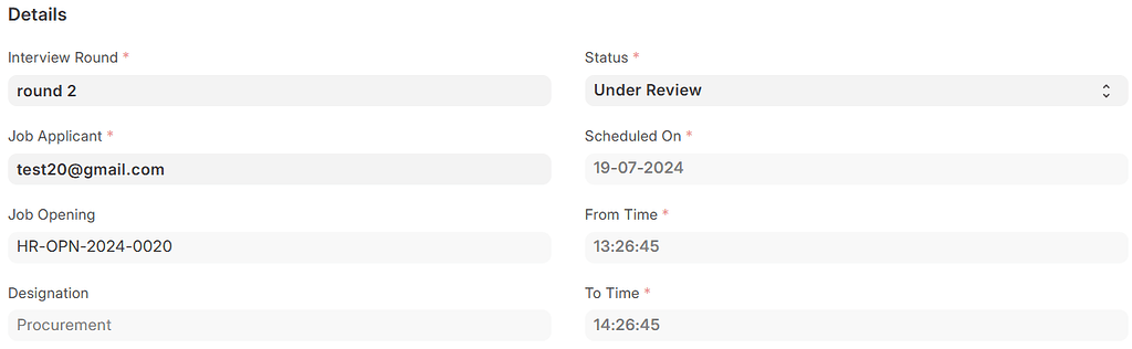 Disable interview status - Frappe HR - Frappe Forum