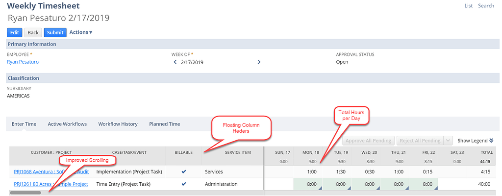 Simple weekly timesheets interface - Frappe HR - Frappe Forum