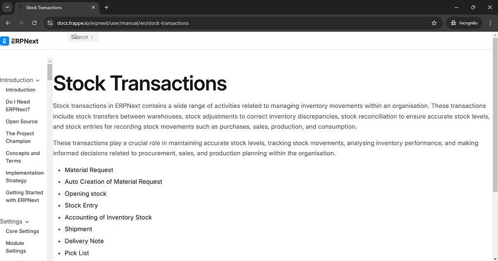 The documentation style - Documentation - Frappe Forum