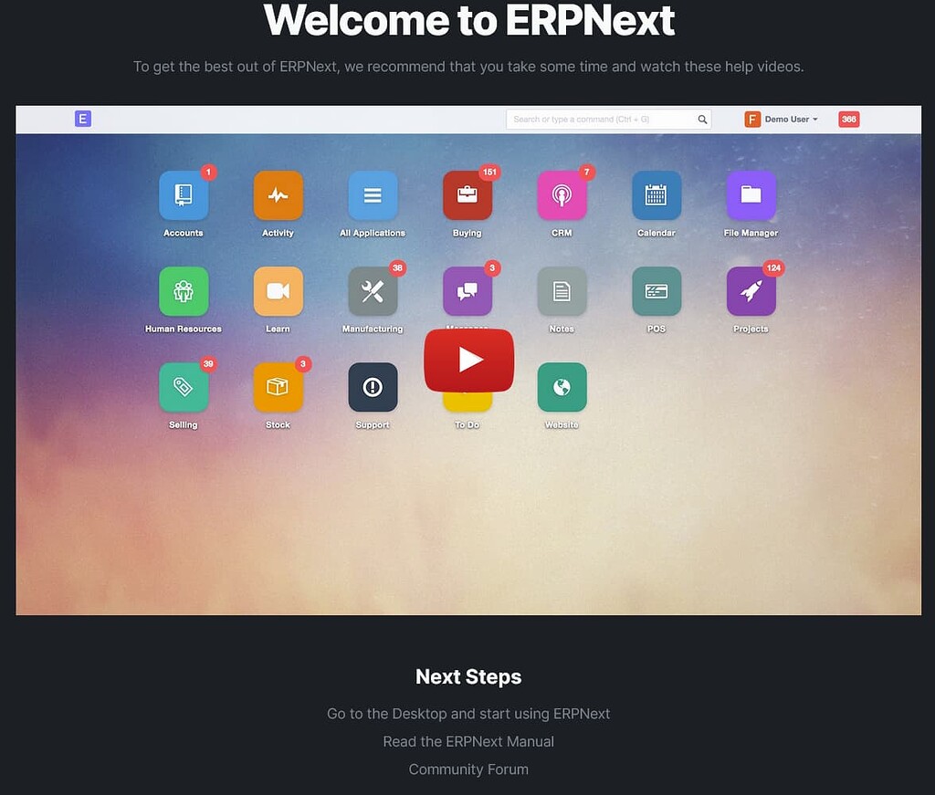How to manage the content of the `app/welcome-to-erpnext` page ...