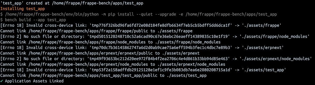 Workflow For Creating A Custom App When Using Erpnext In Docker