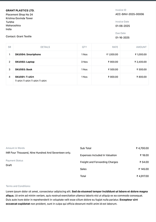 New print format for Sales Invoice(develop & v15) - ERPNext - Frappe Forum