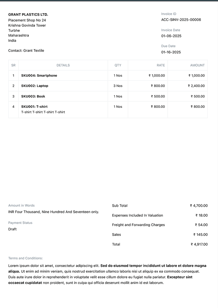 New print format for Sales Invoice(develop & v15) - ERPNext - Frappe Forum