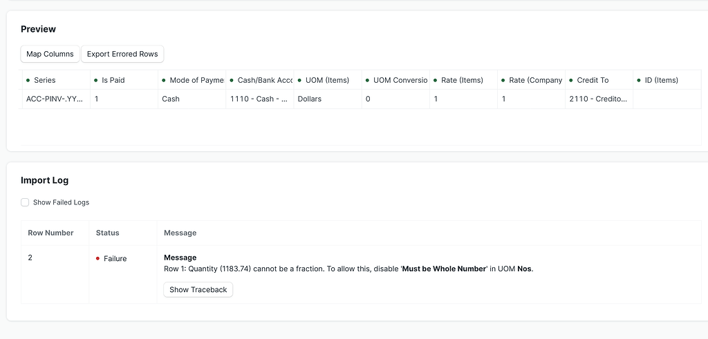 [Solved] Purchase Invoice Import fails with incorrect UOM after upgrade to v13.49.14 - ERPNext ...
