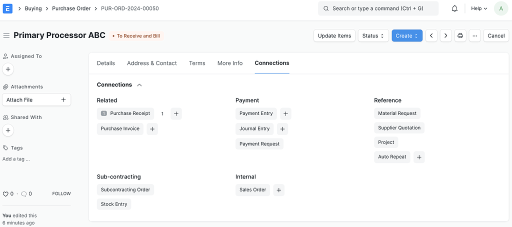 Purchase Order Status not updated after Purchase Receipt completed via REST API - ERPNext ...
