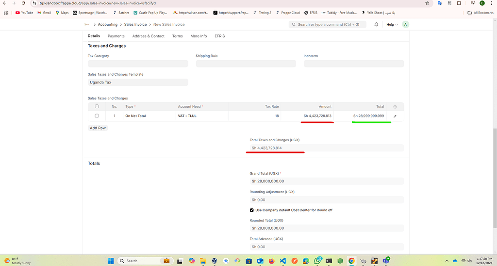 Getting Wrong Tax Values due to Rounding Errors - Frappe Forum