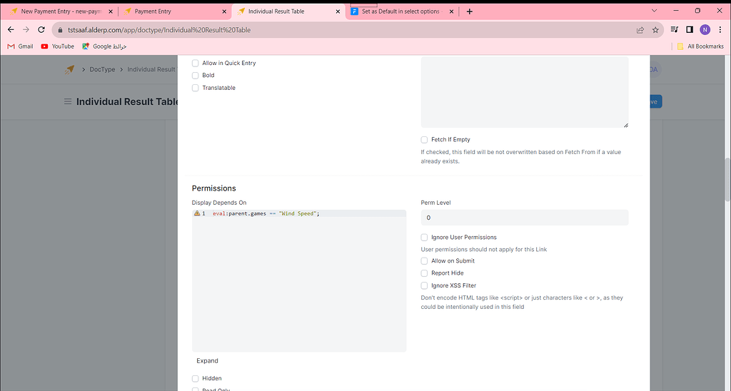 Add new field in child table by Display Depends On Parent table - Customize ERPNext - Frappe Forum