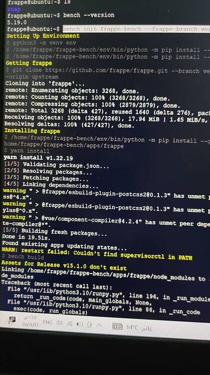 There was a problem while creating frappe-bench - Frappe Forum