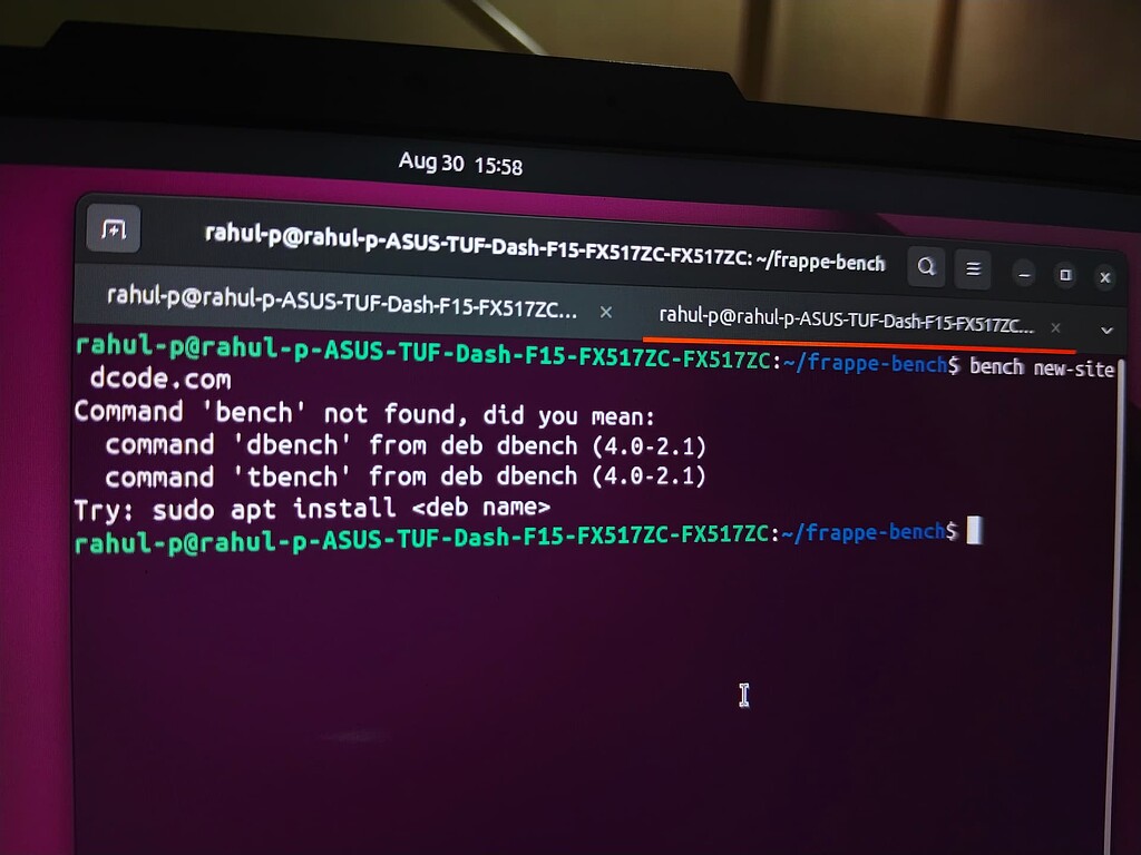 Not able to create a site - Setup - Frappe Forum