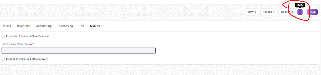 How we hide menu button from form - ERPNext - Frappe Forum