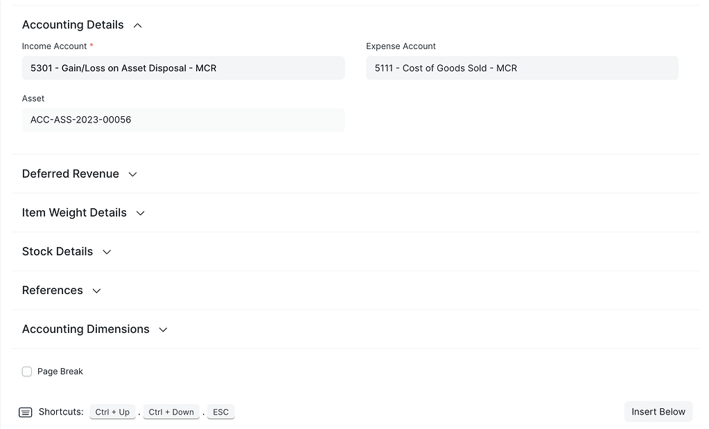 How to use a fixed asset as an item in the Sales Invoice without ...