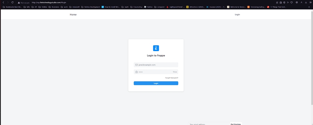 Stuck on Login page after installation - Install / Update - Frappe Forum