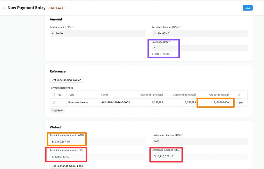 Bug? Parent-Subsidiary Currency Conversion Issue in ERP Next Payment Entries - ERPNext - Frappe ...