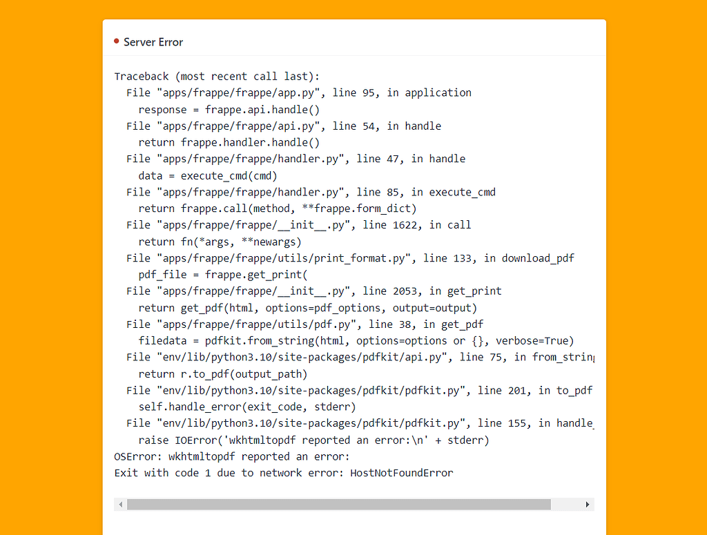 PDF Download issue - User Forum - Frappe Forum