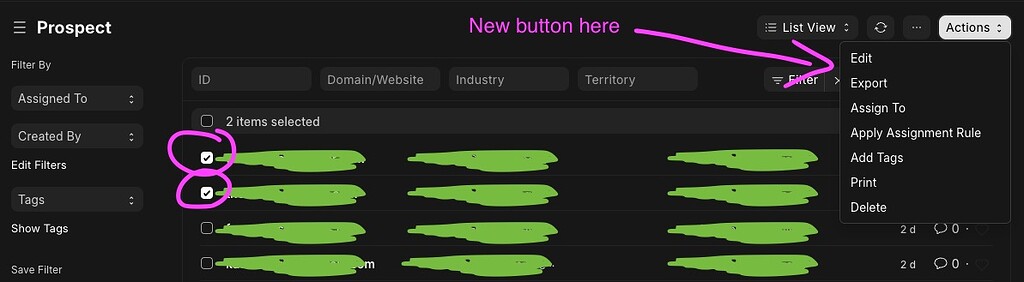 Adding/Customising buttons for Actions dropdown in main list view - Customize ERPNext - Frappe Forum