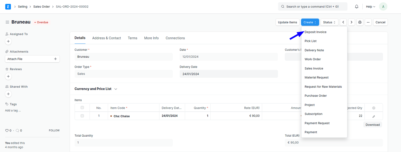 Partial Sales Invoice - ERPNext - Frappe Forum
