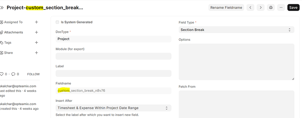 Customize custom field id - ERPNext - Frappe Forum