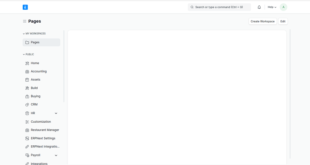 How to get page on workspace - ERPNext - Frappe Forum