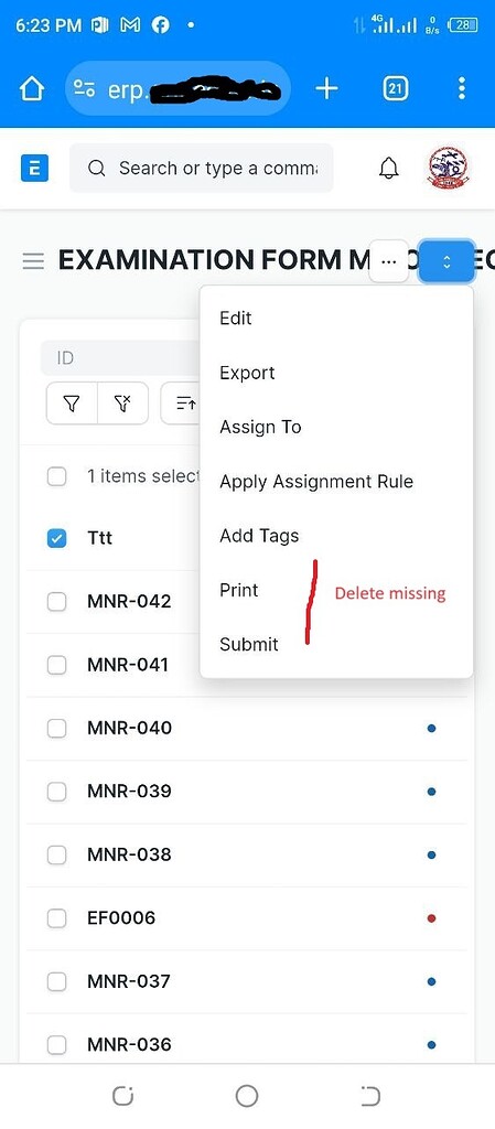 Delete button missing - Frappe Framework - Frappe Forum