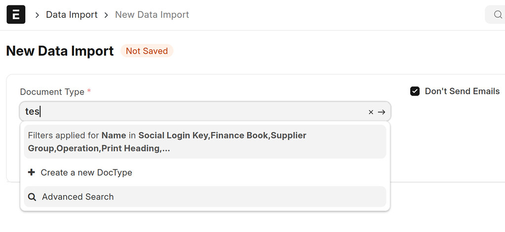 How to remove the Default Filter in Data Import? - Customize ERPNext - Frappe Forum