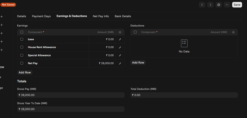 Help with Salary Component/ Creation - Customize ERPNext - Frappe Forum