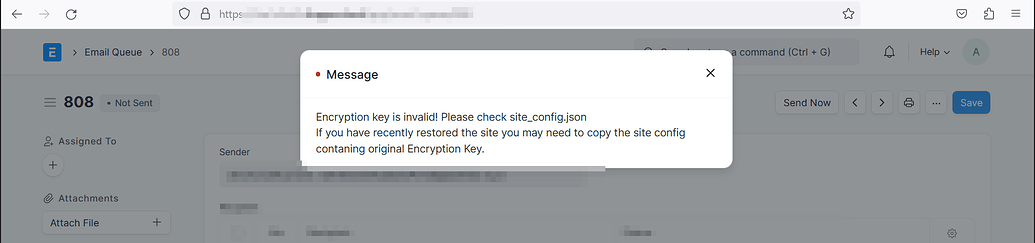 ERPNEXT Issue while sending email ( via email queue ) which was not sent - Community - Frappe Forum