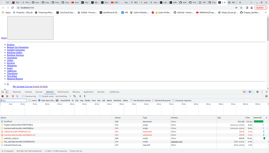 CSS breaking inside docker - docker - Frappe Forum