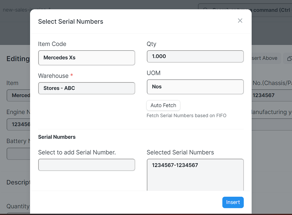 Hide Serial number dialog box in sales invoice doctype? - ERPNext - Frappe Forum
