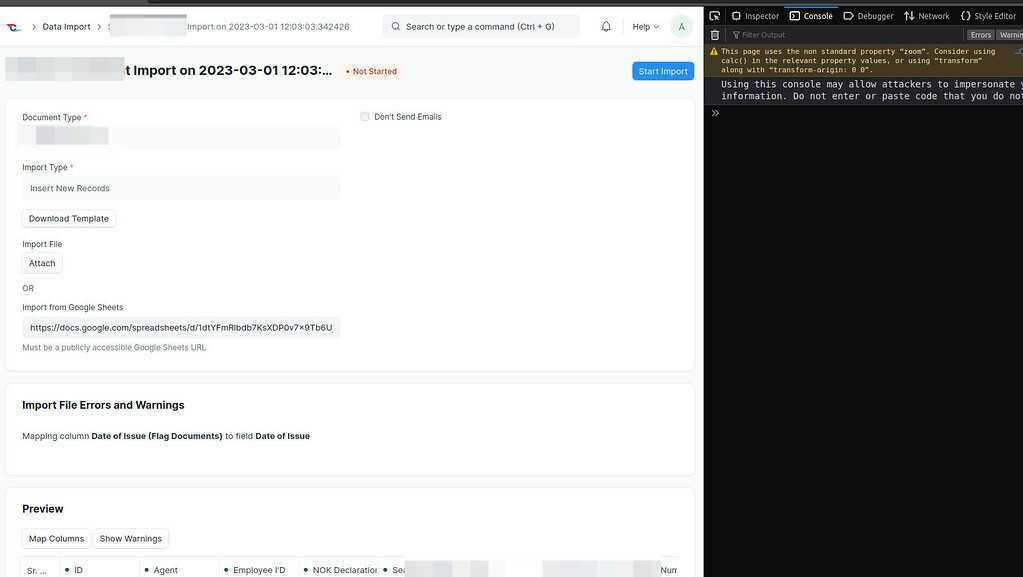 Data Importing is not working - ERPNext - Frappe Forum