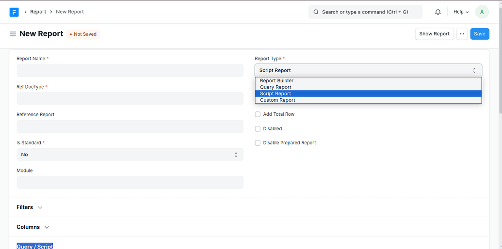 ERPNEXT - Generate Custom Report - ERPNext - Frappe Forum