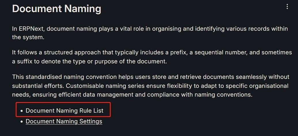 What is the difference between "Document Naming Rule" and "Document Naming Settings"? - User ...