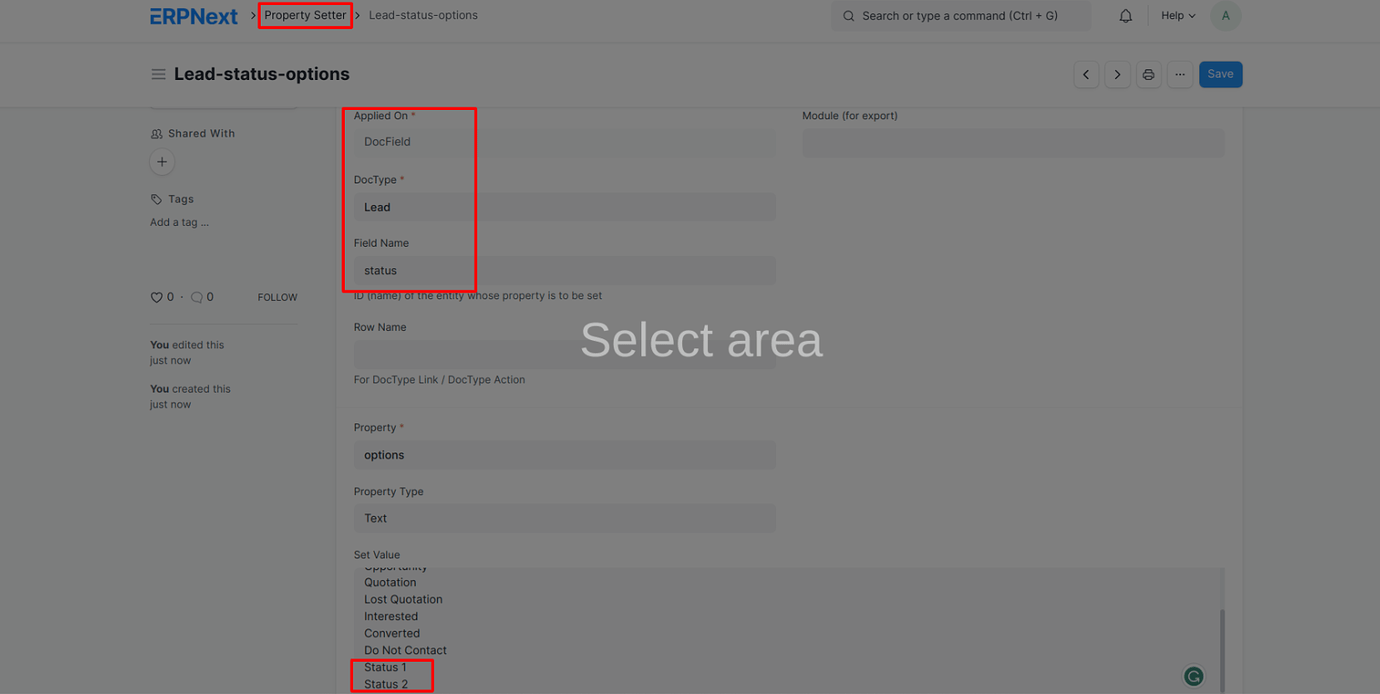 How to Add Options to a Select Field in a Doctype Using Customize Form? - Customize ERPNext ...