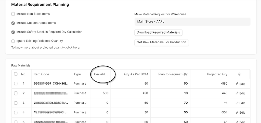Production Plan-How to get quantity from different store - Frappe Forum