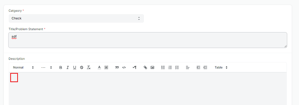 Cursor Focus is not coming in Text editor - ERPNext - Frappe Forum