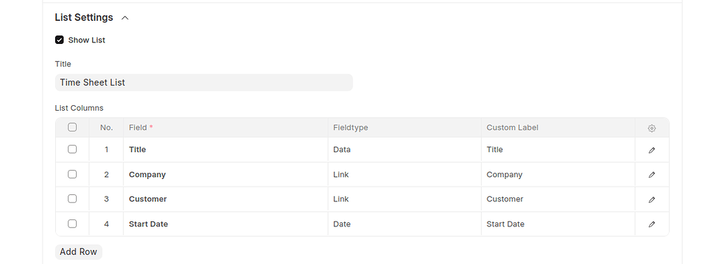 Webform List View Not Working For Timesheet Doctype? - ERPNext - Frappe Forum