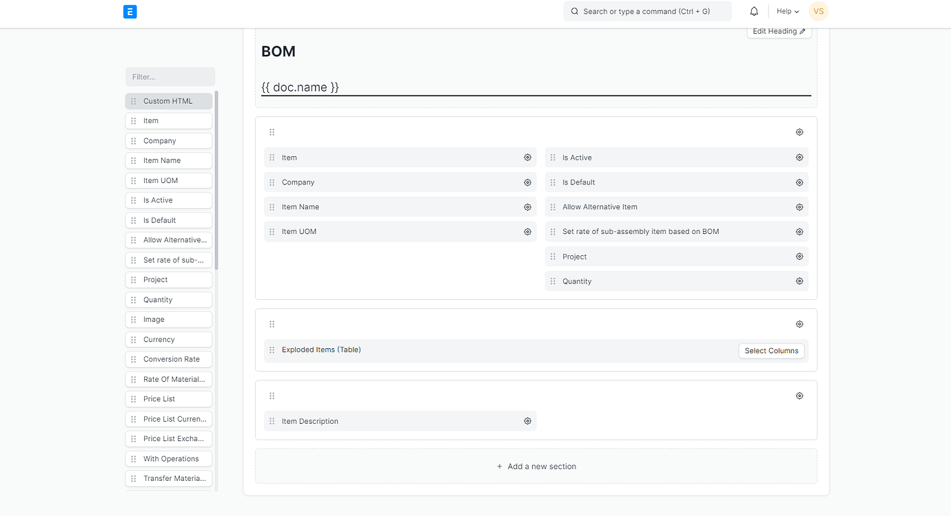 Print Exploded list of Material required in BOM - Manufacturing ...