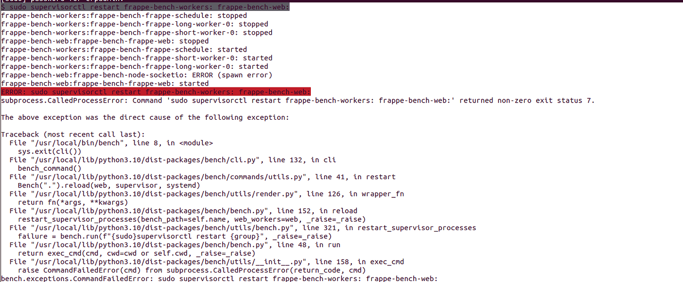 Need help with this error (ERPnext v15) - ERPNext - Frappe Forum