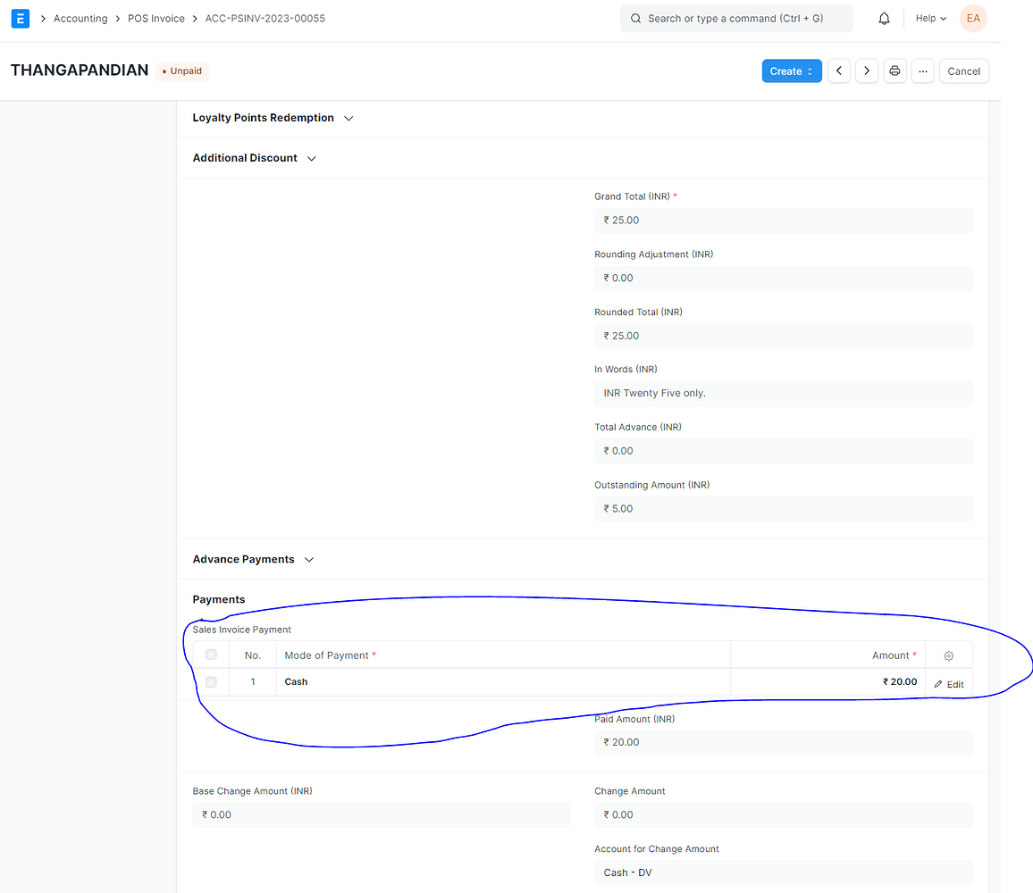 Pos invoice payment entry - ERPNext - Frappe Forum