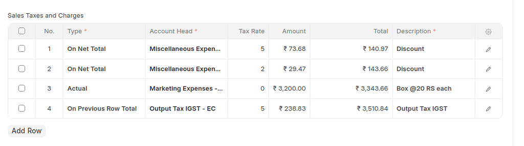 Add or Remove field to sales taxes and changes table - Frappe Forum