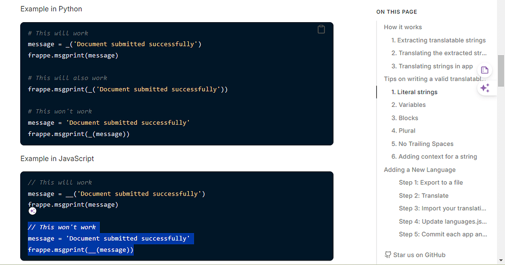 Translate issue in documentation - Documentation - Frappe Forum