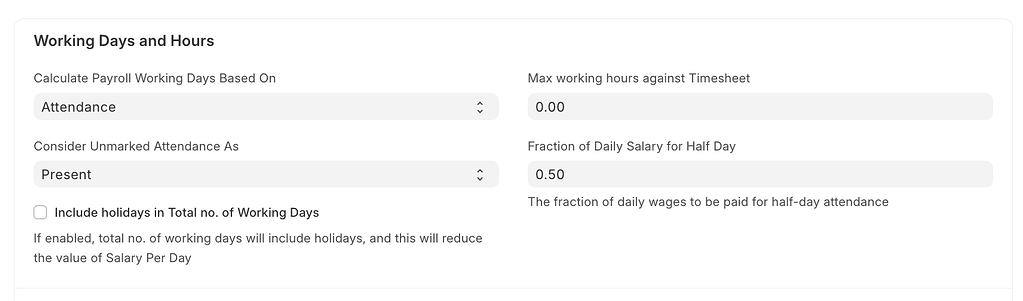 Setting Up Payroll Module for Specific Working Days - Frappe HR - Frappe Forum