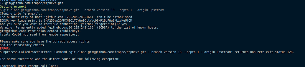 Installing frappe erpnext for development setup throught installer.sh - ERPNext - Frappe Forum
